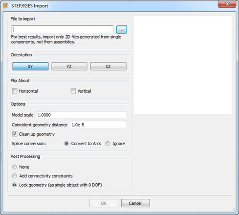 Importing STEP and IGES files